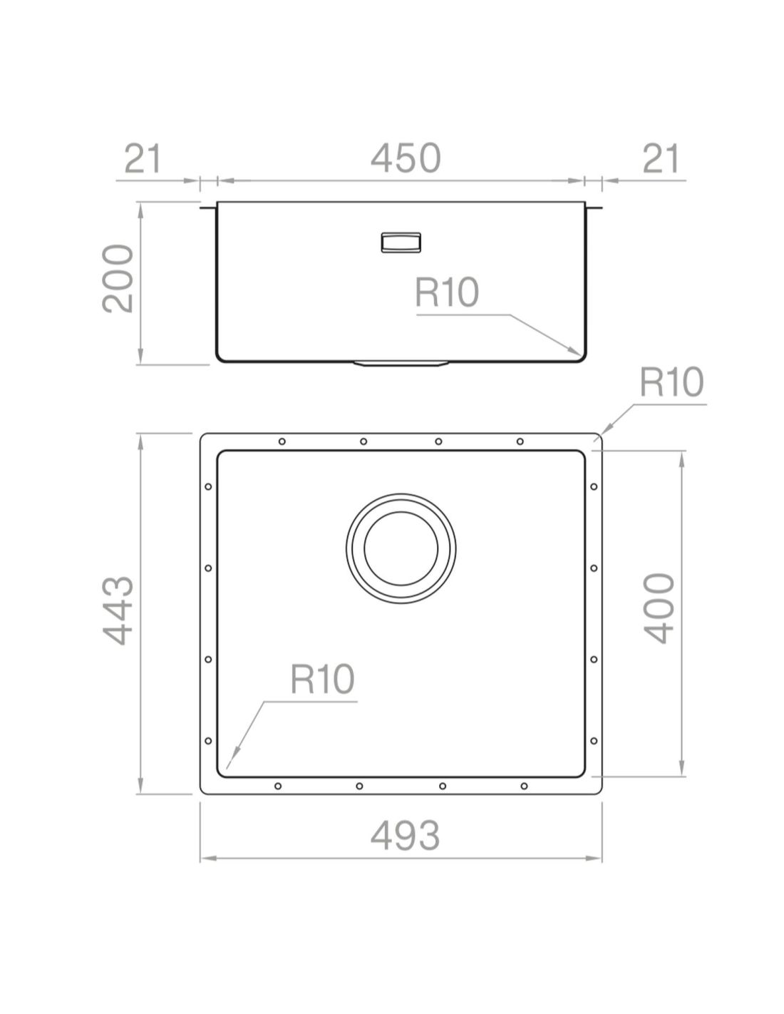 ARTINOX LINEA 45 Stainless Steel Kitchen sink Colour range Stainless ...